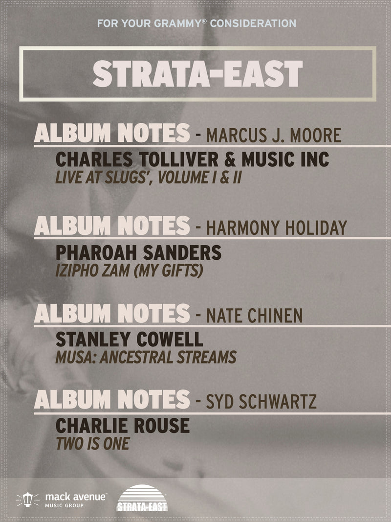 Strata-East Records - Liner Notes - 2026 GRAMMY® Guide – Mack Avenue ...